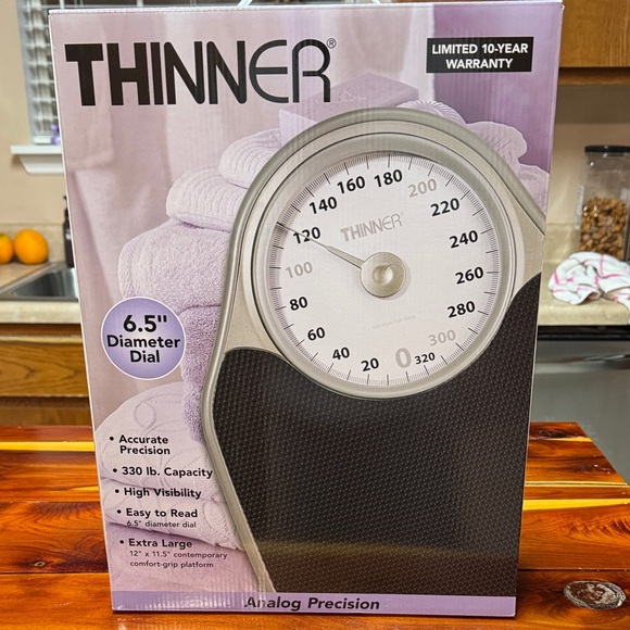 Thinner | Bath | Analog Precision Bath Scale Black | Poshmark